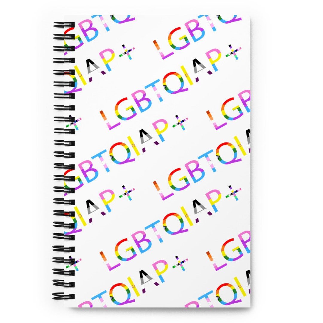 LGBTQIAP+ Spiral Notebook With Pansexual Pride Flag Back Cover - Etsy