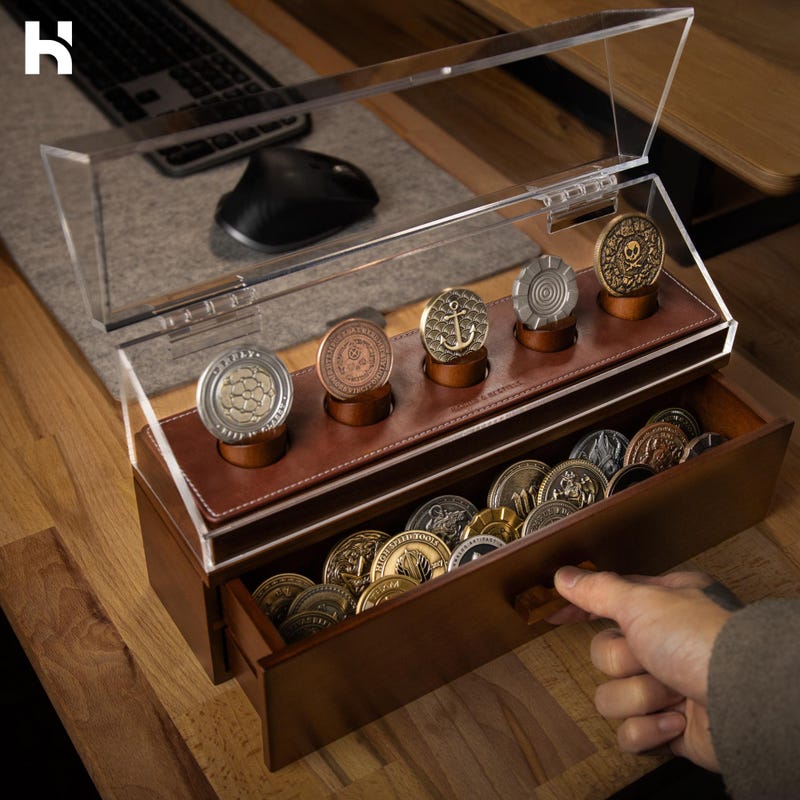 Coin Display Box Wooden - Etsy