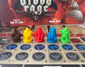 Blood Rage Clan Tokens | Bear | Serpent | Wolf | Raven | Stag | Ram ...