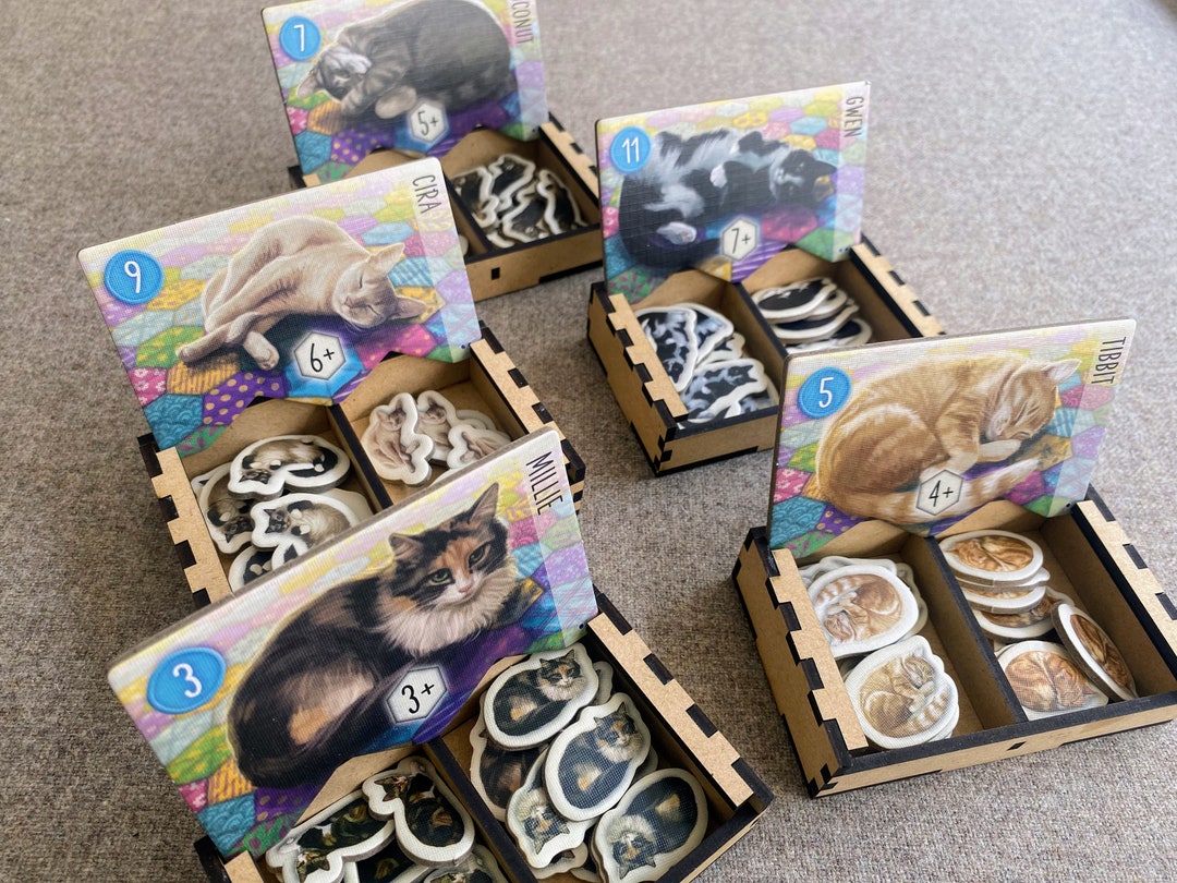 Calico Wood Insert - Board Game Box Organizer - Etsy