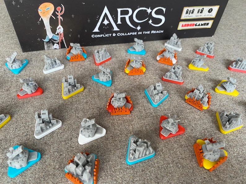 Arcs Board Game Cities and Starports - Etsy