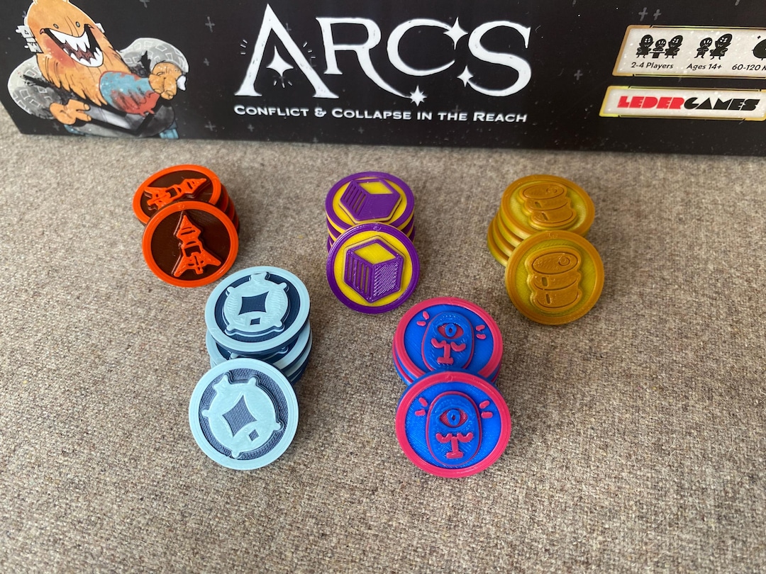 Arcs Board Game Upgraded Resource Tokens - Etsy