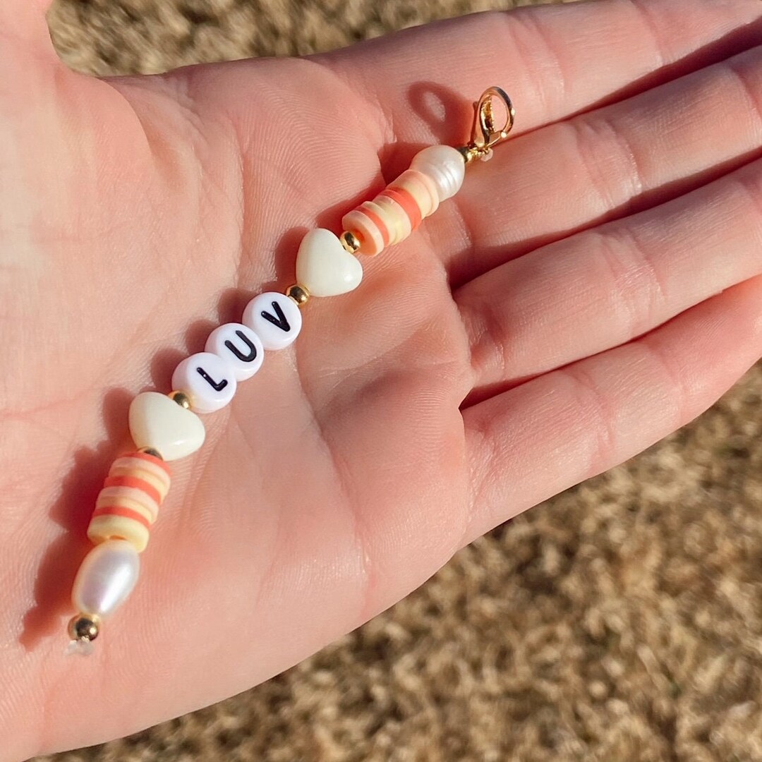 Beaded Keychain, Trendy Keychain, Backpack Charm, Keychain - Etsy