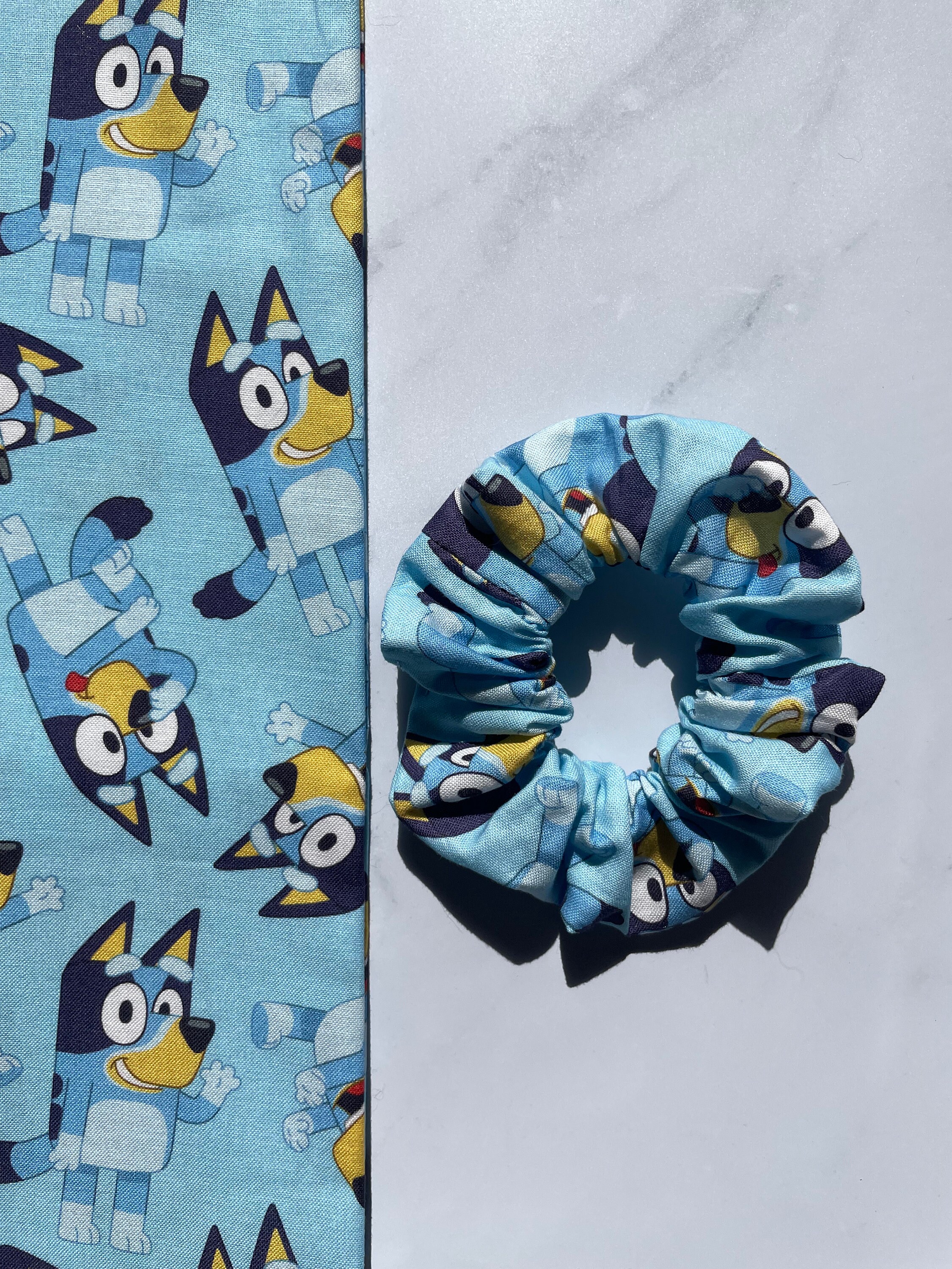 Bluey Scrunchie // Bluey // Bluey Fabric // Bluey Lover // - Etsy Ireland