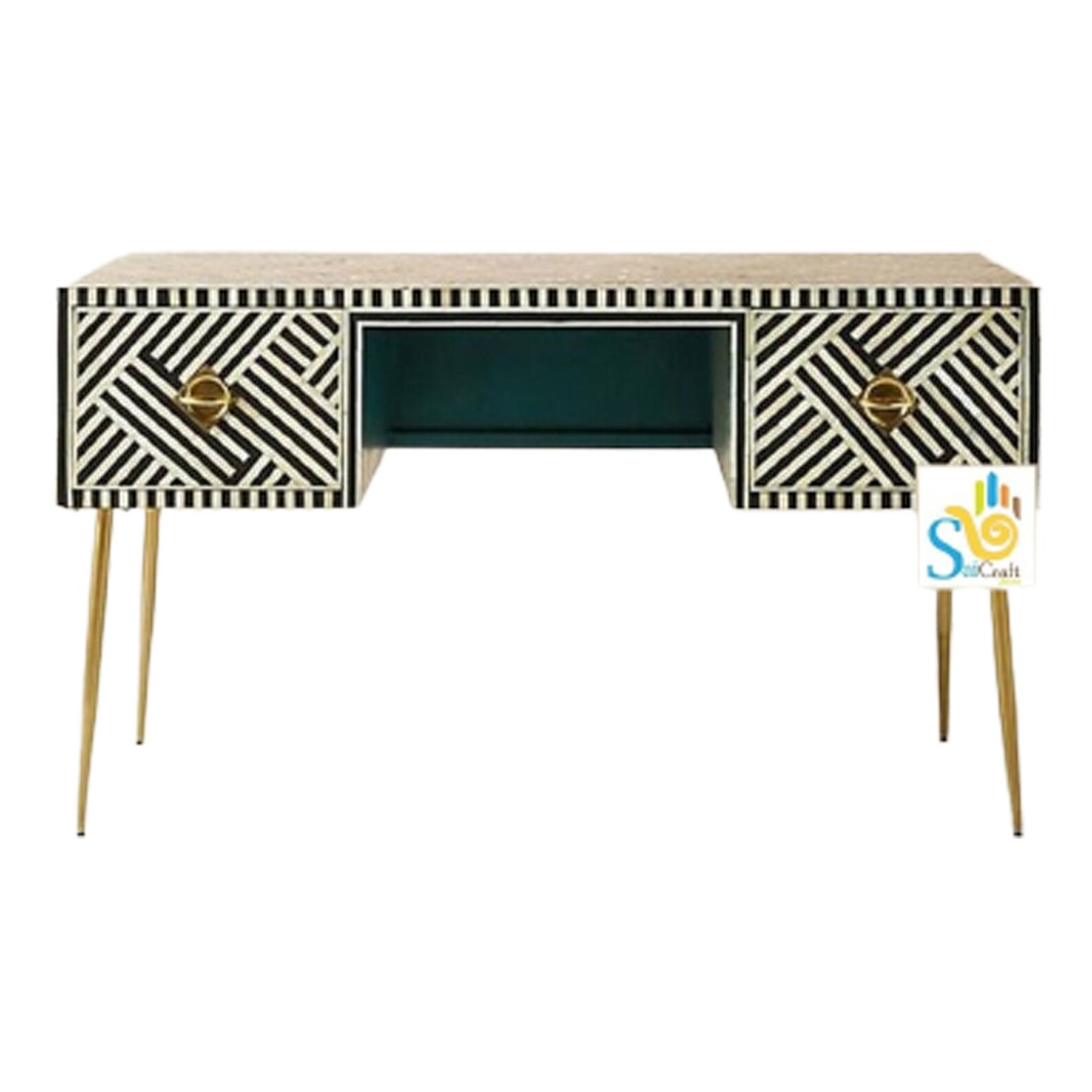 Handmade Wooden Bone Inlay Modern Pattern Optical Design 2 - Etsy