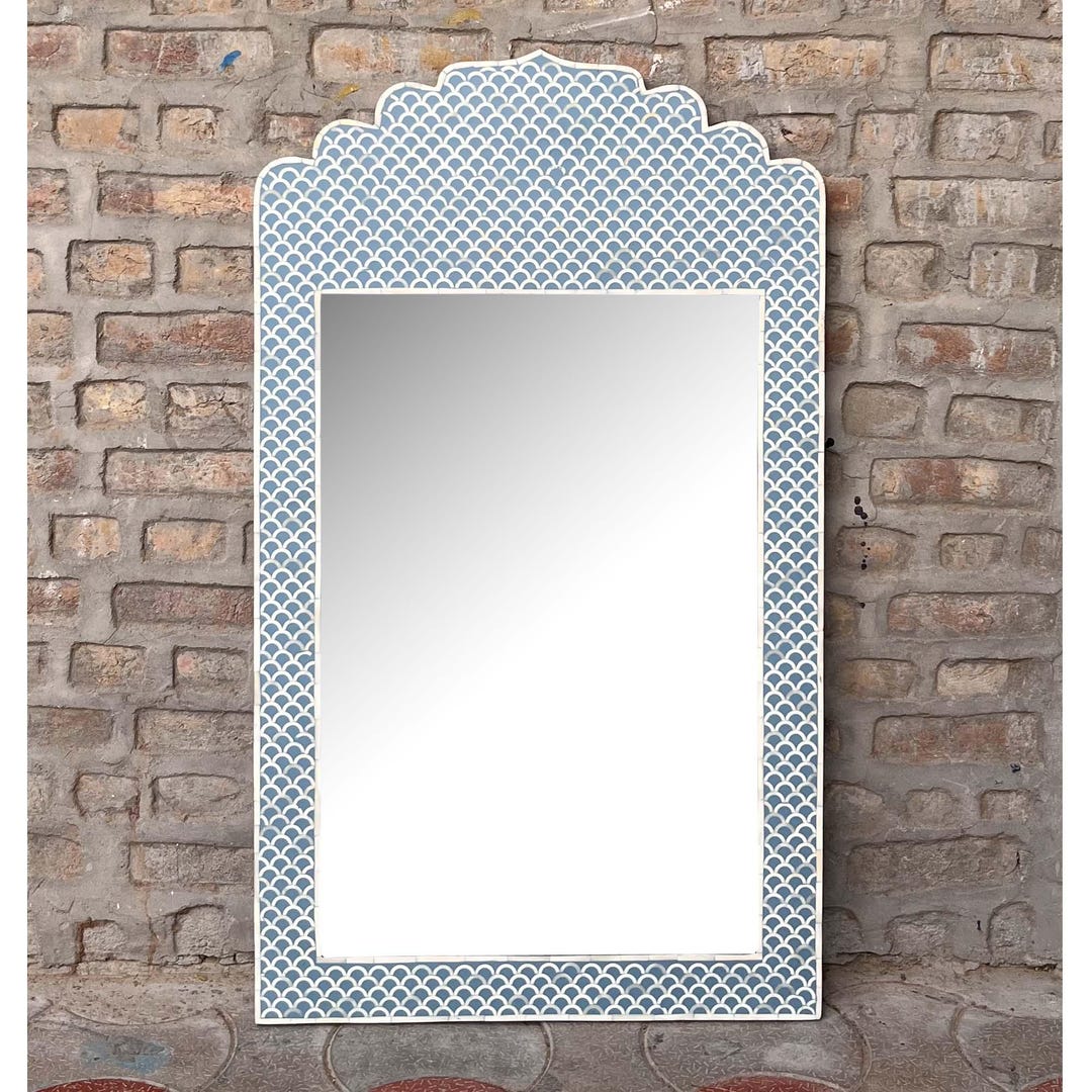 Handmade Bone Inlay Mirror Frame - Etsy