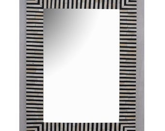 Handmade Bone Inlay Mirror Frame, Inlay Wall Mirror, Inlay Mirror Frame ...