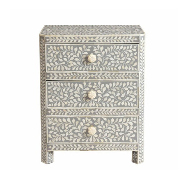 Bone Inlay Nightstand - Etsy