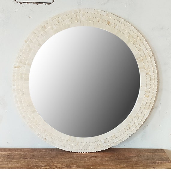 Handmade Wooden KANGURA Bone Inlay Modern Pattern Mirror Frame - Etsy