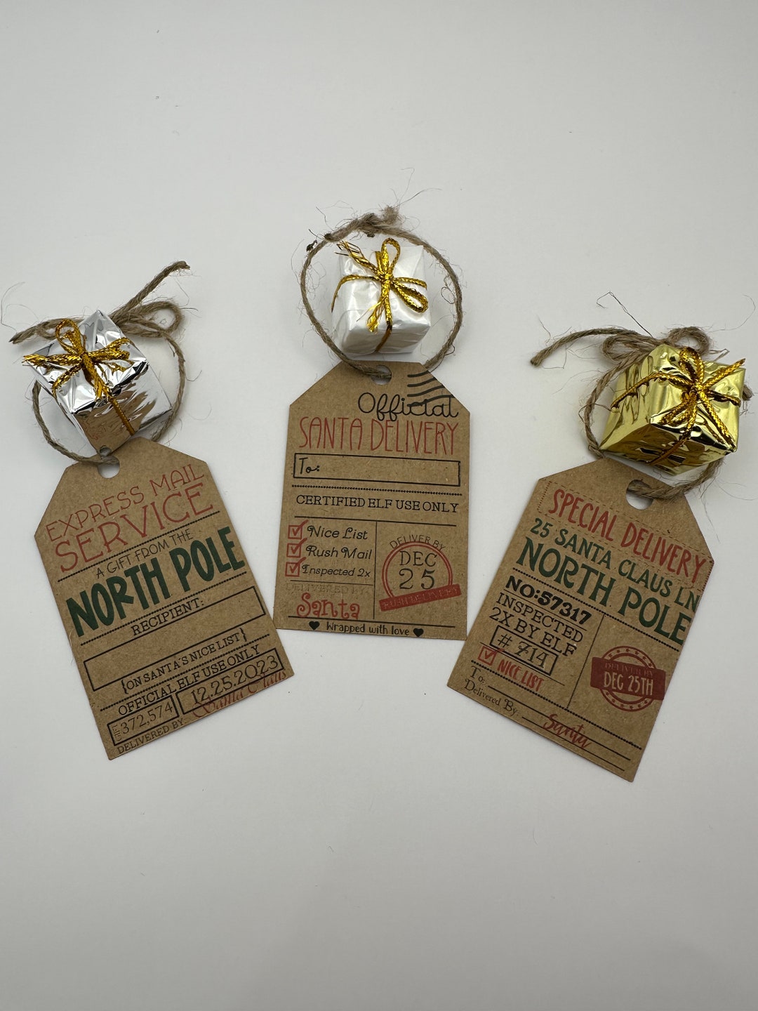 Christmas Gift Tags North Pole Special Delivery Official - Etsy