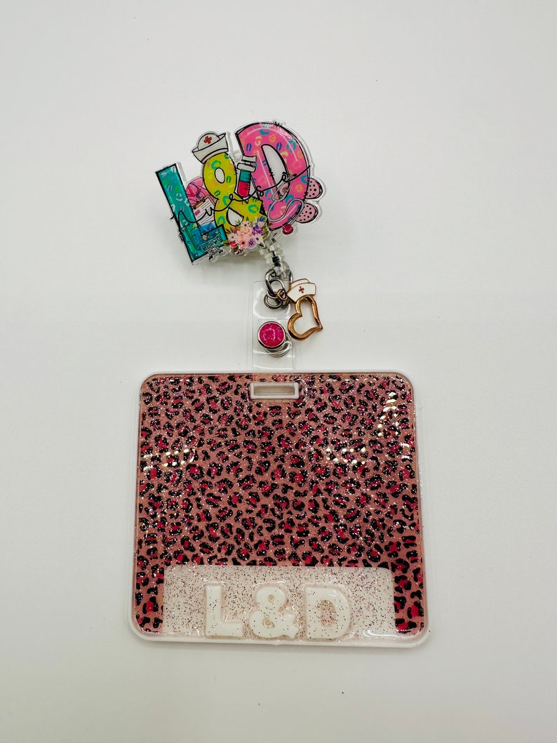 RN Badge Buddy, Custom Badge Buddy, Medical Field, Teachers, Glitter ...
