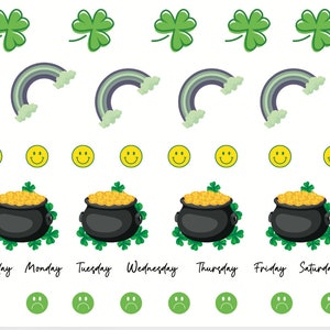 March Stickers, St. Patricks Day Stickers, Lucky Charm, Green Stickers ...