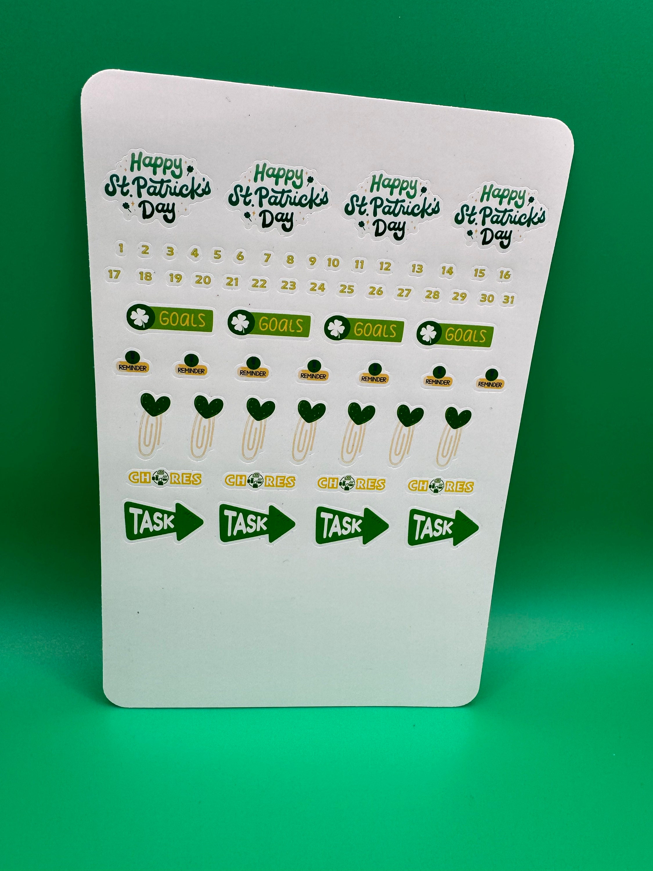 March Stickers, St. Patricks Day Stickers, Lucky Charm, Green Stickers ...