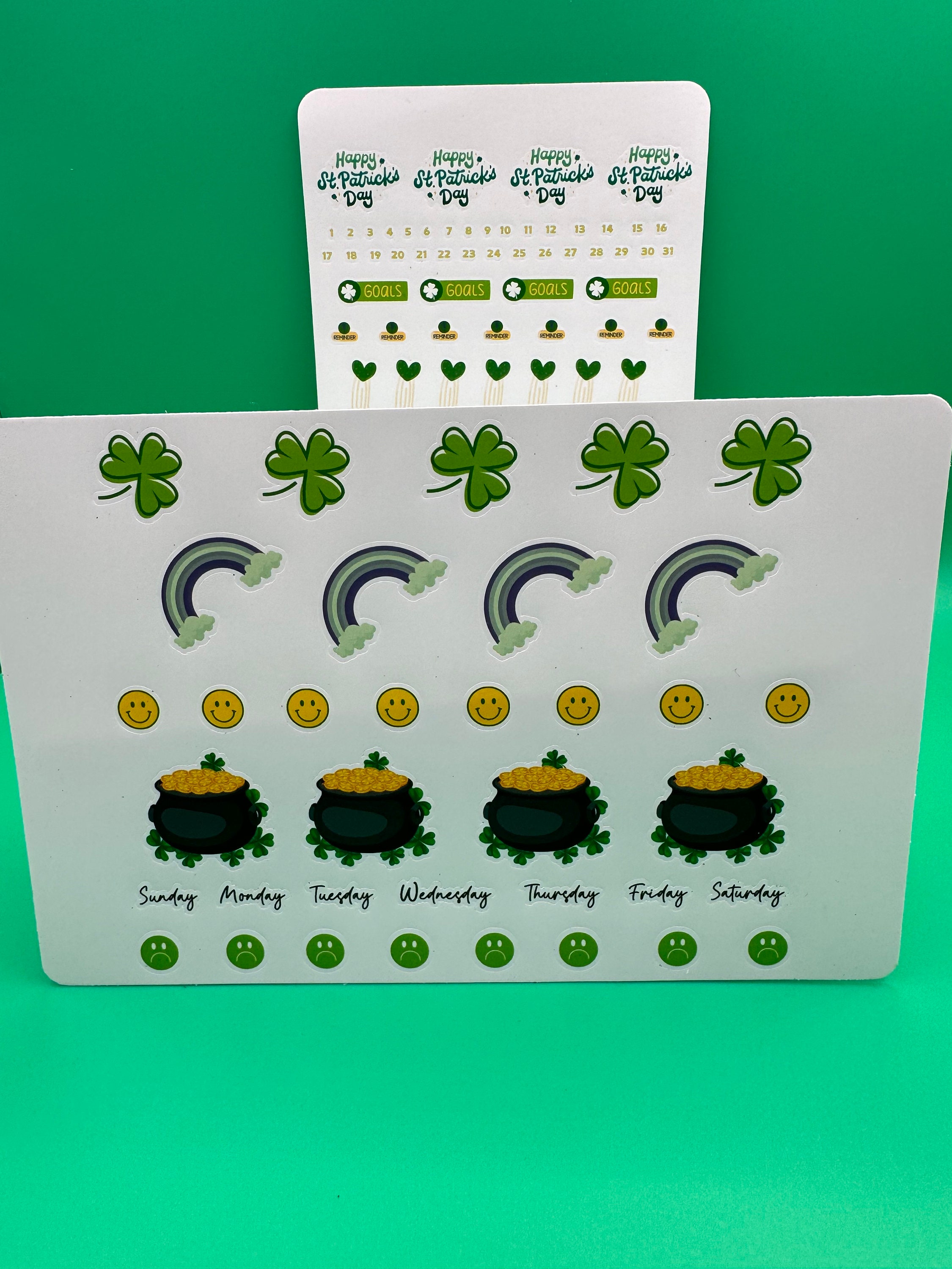 March Stickers, St. Patricks Day Stickers, Lucky Charm, Green Stickers ...