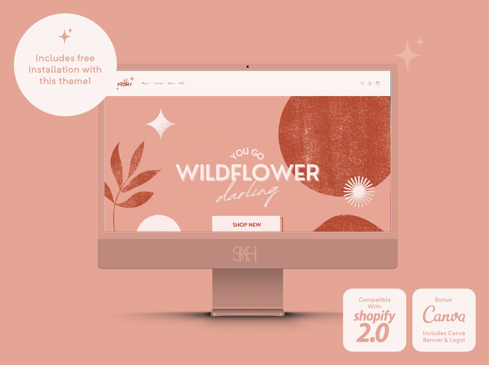 Pink Shopify Theme Template Ecommerce Website Shopify Template Shopify ...