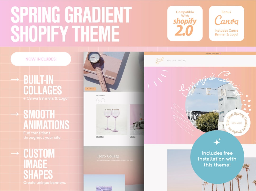 Pink Shopify Theme Template | Ecommerce Website | Shopify Template ...