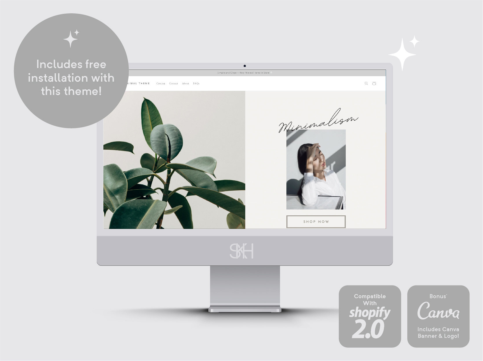 Minimal Shopify Theme Template Ecommerce Website Shopify Template ...