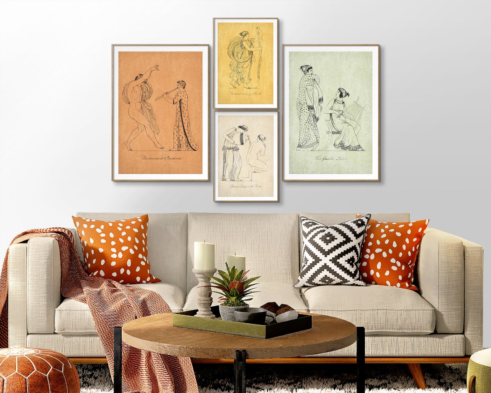 Greek Mythology Wall Art Printable Wall Art Set of 4 Prints - Etsy