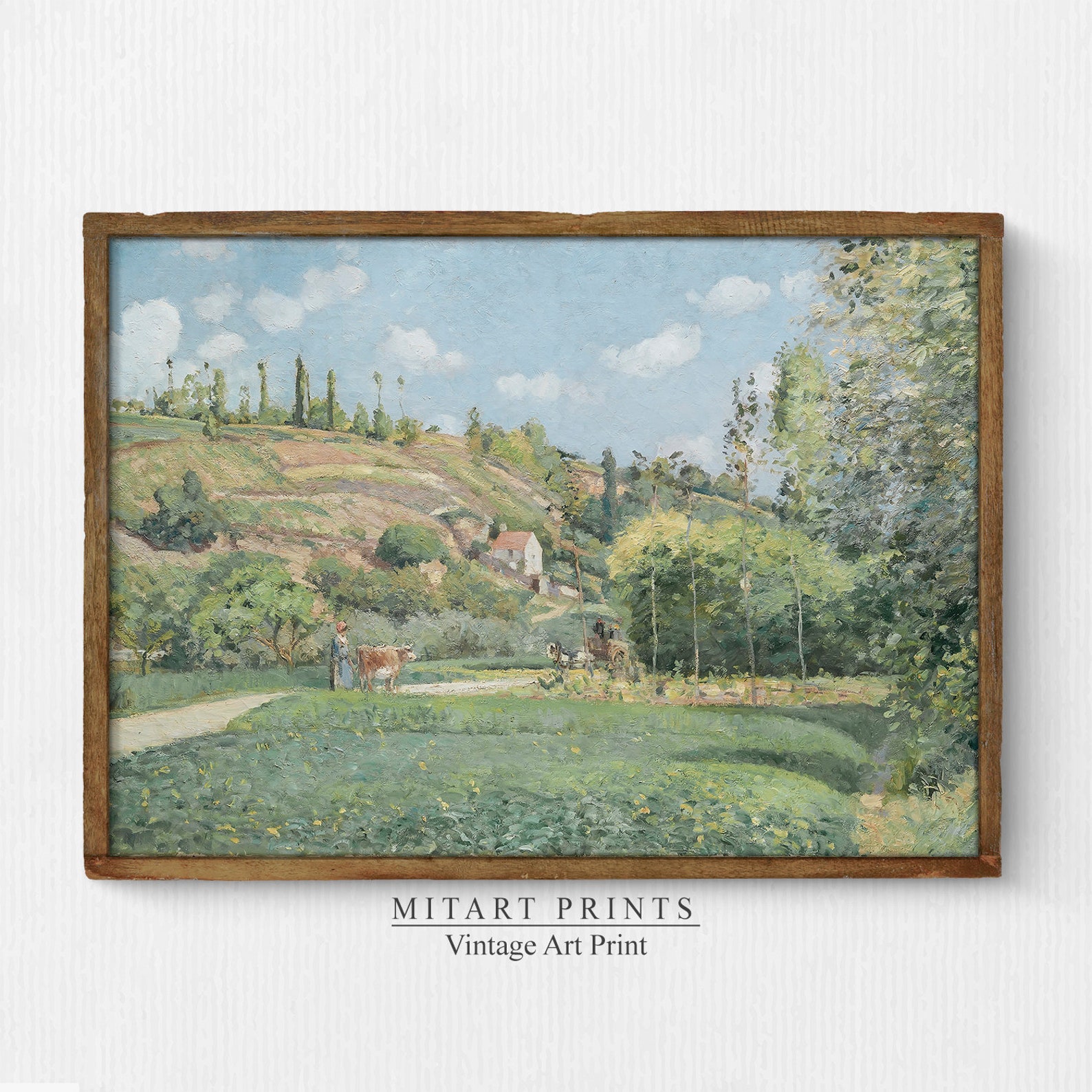 Vintage Country Art Print Vintage Landscape Painting Vintage - Etsy