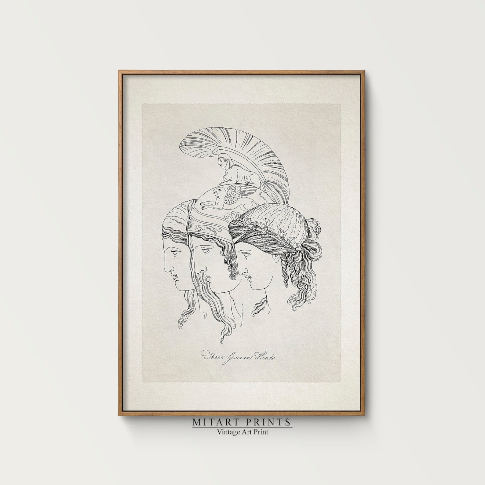Ancient Greek Mythology Art Print Vintage Greek Etching | Etsy