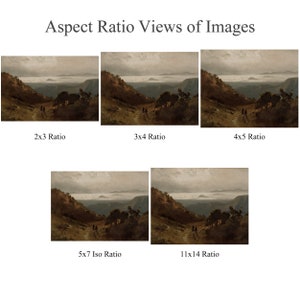 Muted Autumn Landscape Painting, Warm Tone Fall Wall Decor, Vintage ...