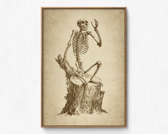 Halloween Spider Monkey Skeleton SVG Spider Monkey Art Digital Download ...