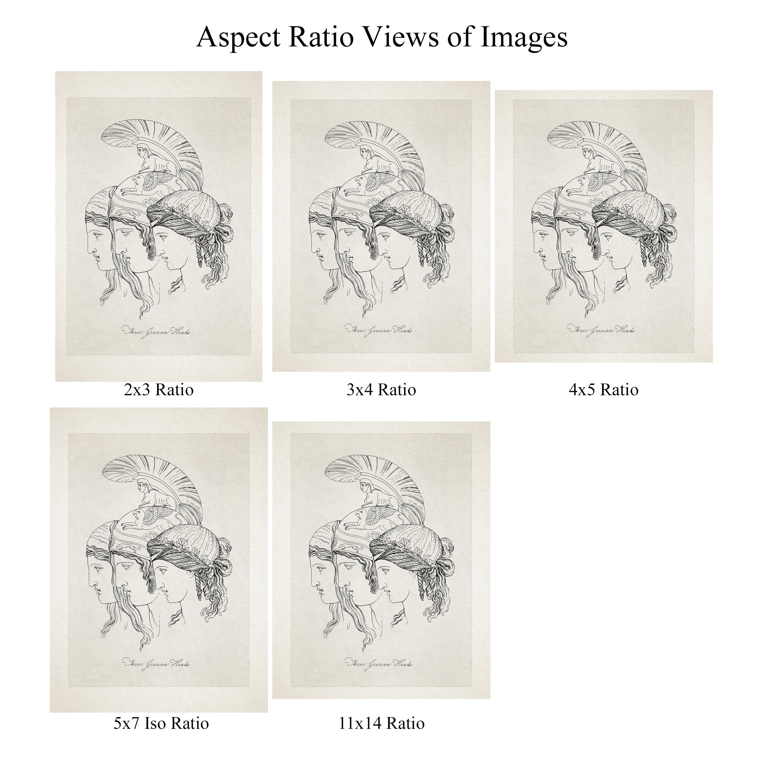 Ancient Greek Mythology Art Print Vintage Greek Etching | Etsy