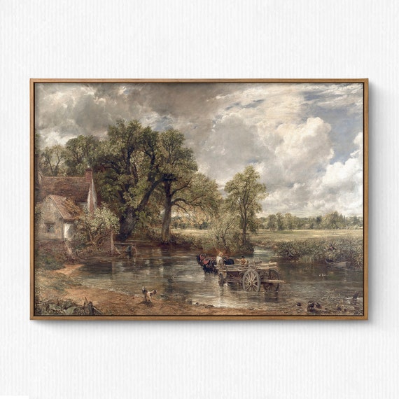 Vintage Landscape Oil Painting Country Oil Painting Rustic | Etsy