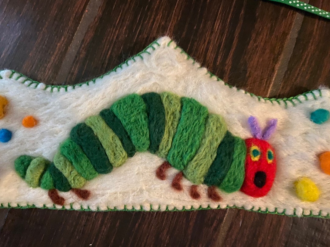Very Hungry Caterpillar Birthday Crown – Handmade Wool Felt Crown for ...