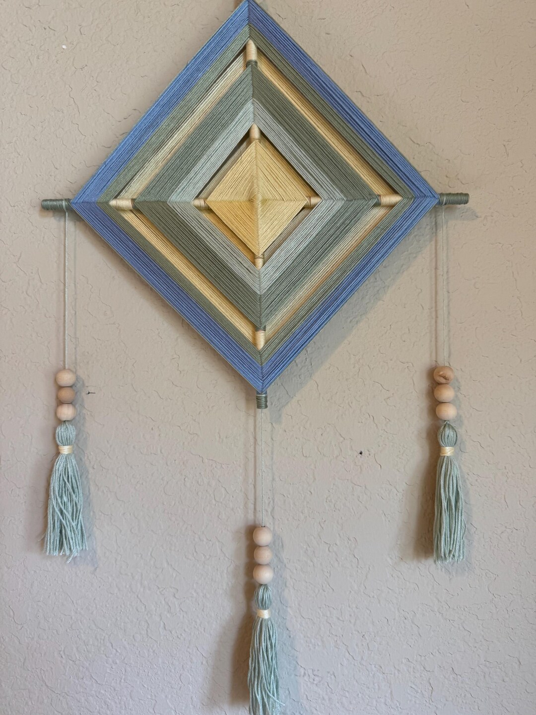 Handwoven God’s Eye – Ojo De Dios Wall Art | Boho Protection Symbol ...