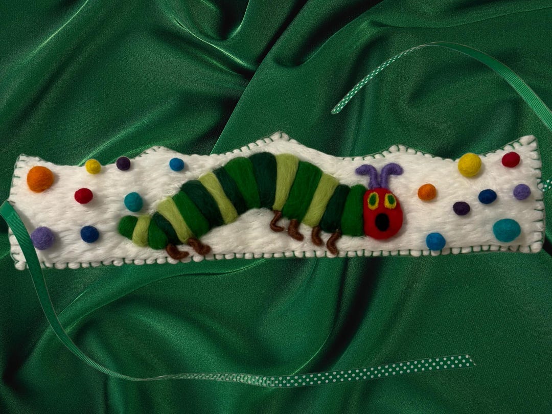 Very Hungry Caterpillar Birthday Crown | Handmade Felt First Birthday ...