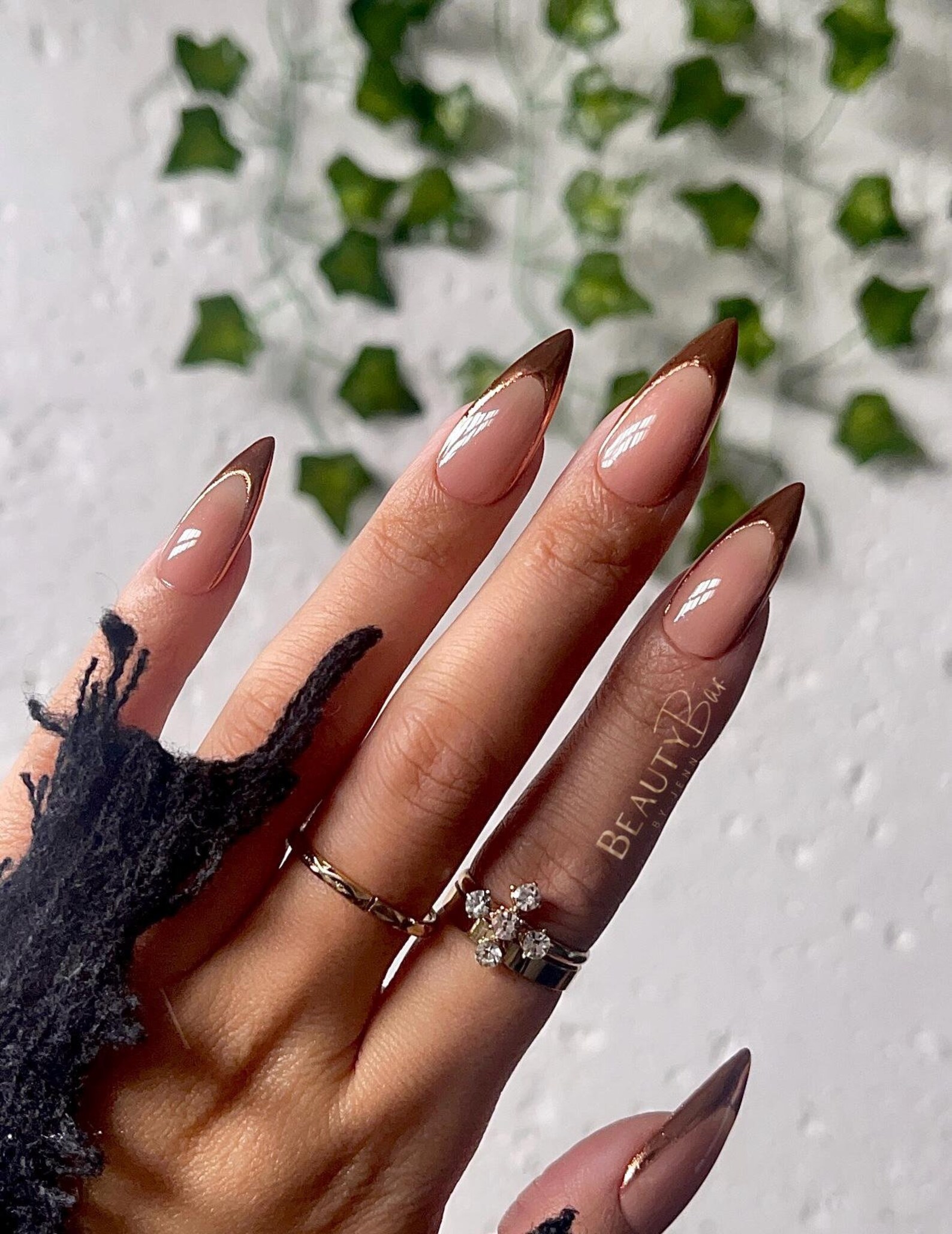 MOSCOW French Tip Nails Moscow Mule Nails Copper Press on Nails - Etsy