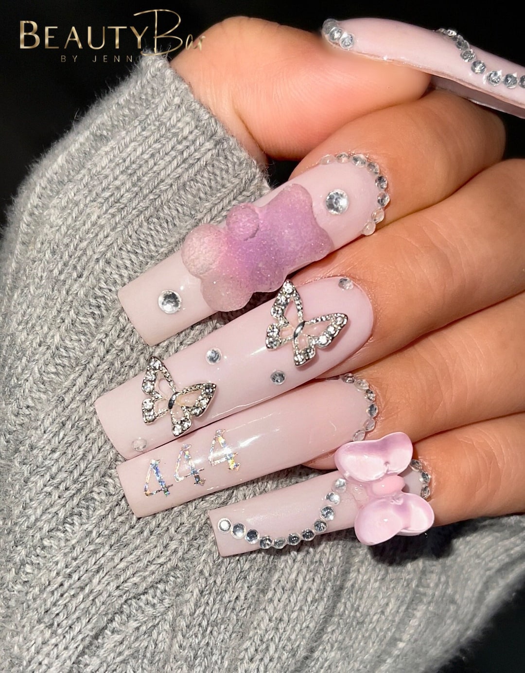 444 ANGEL BABIES PT2 | Kawaii Edition Press on Nails - Etsy