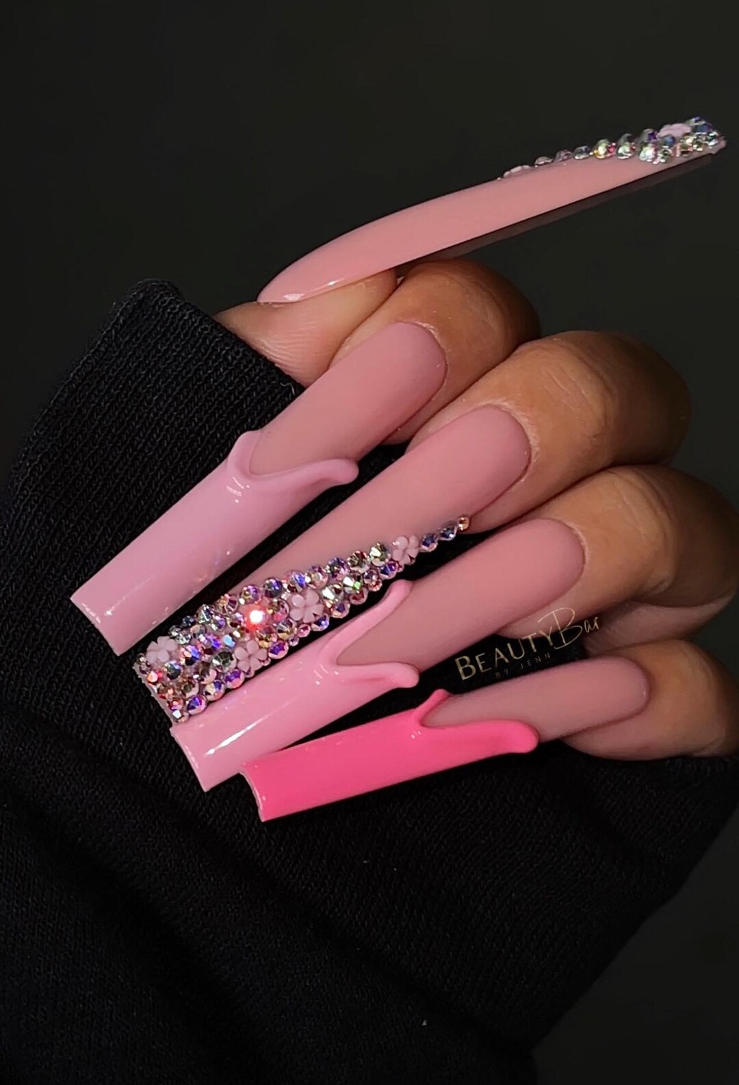BABE. | Press on Nails | 3XL Press Ons | Baddie Nails | 3D Nails ...