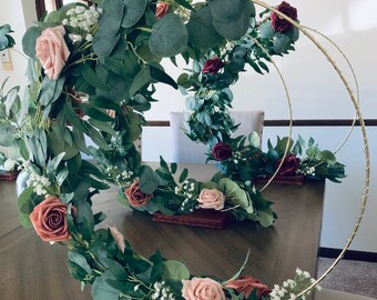 Circular Greenery Wedding Centerpiece | Etsy