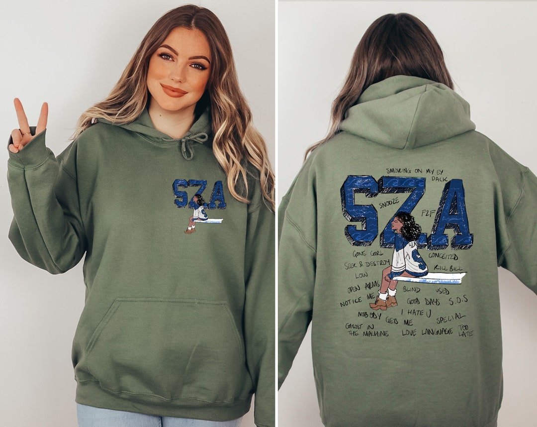 SZA Hoodie, 90s Vintage SZA Sweatshirt, SZA Album Sweatshirt, Sos Ctrl ...