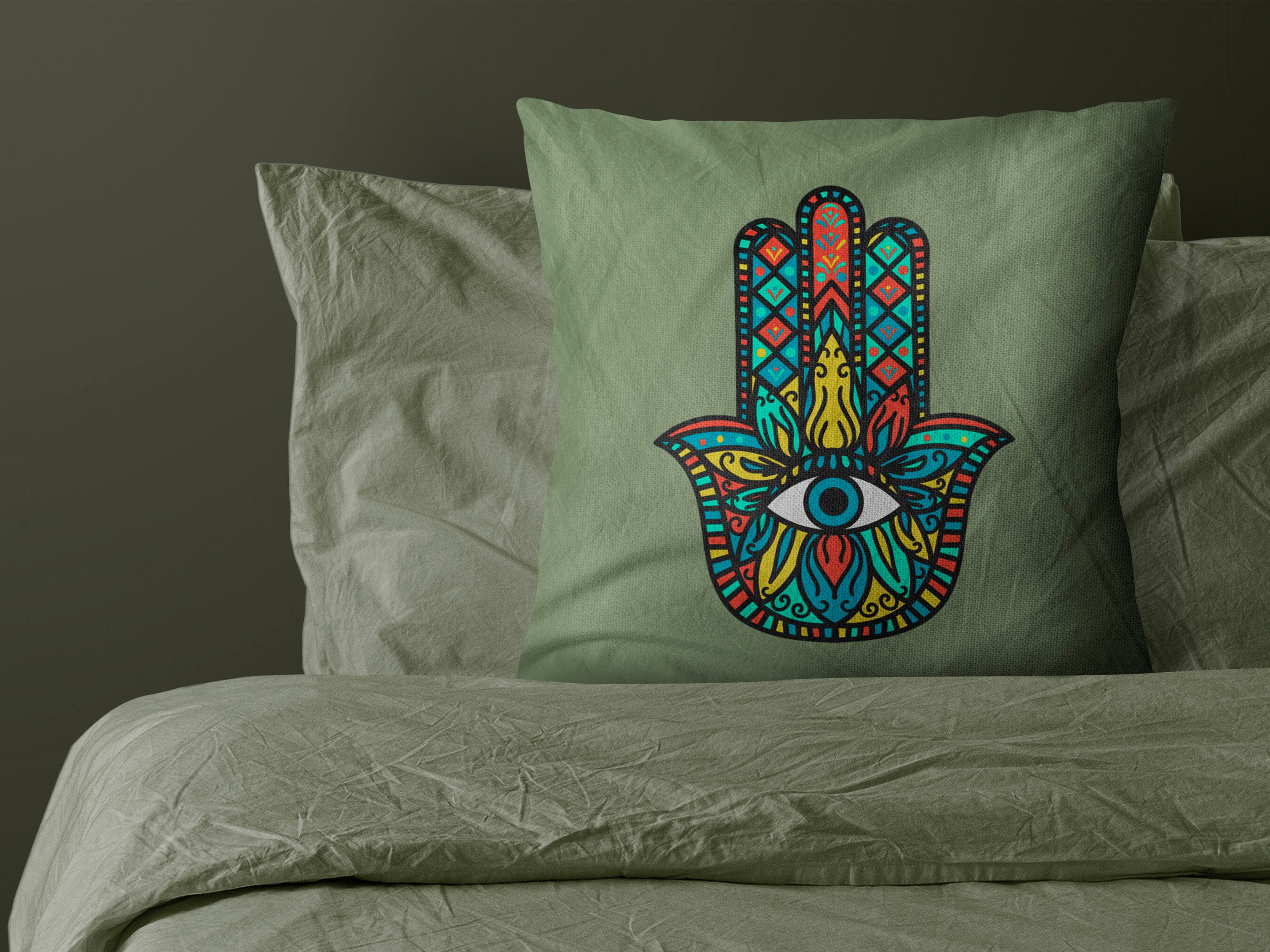 Hamsa Hand SVG Bundle, Hand of Fatima SVG Mandala SVG, Evil Eye Protection, Vector Digital Cut ...