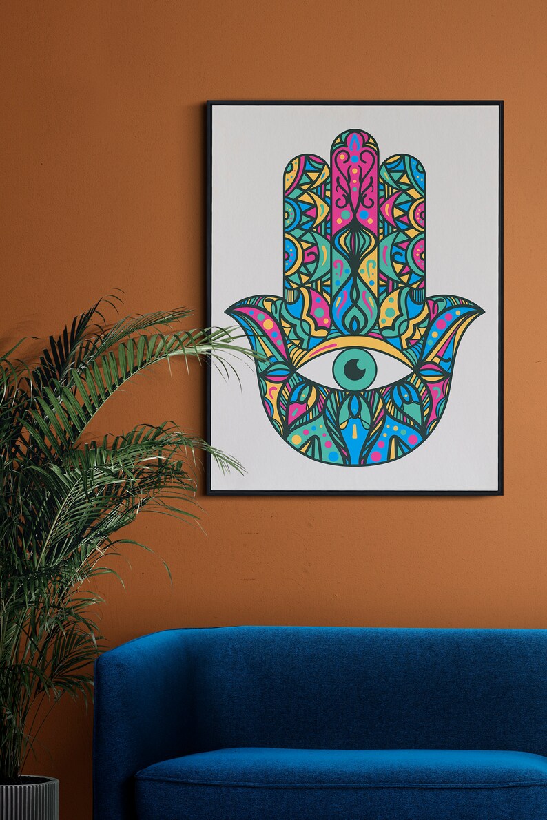 Hamsa Hand SVG Bundle, Hand of Fatima SVG Mandala SVG, Evil Eye ...