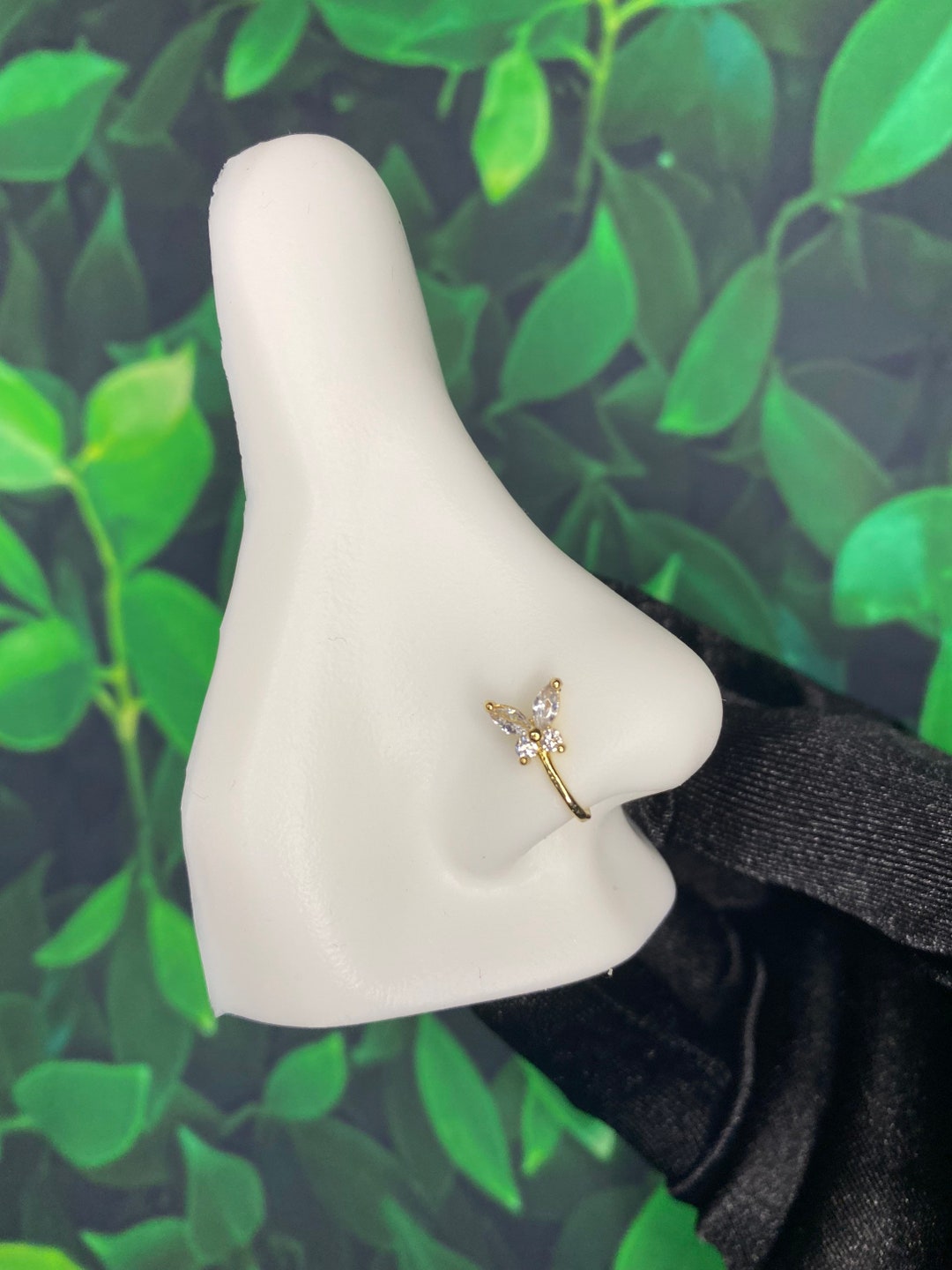 Butterfly Nose Cuff Not Piercing - Etsy UK