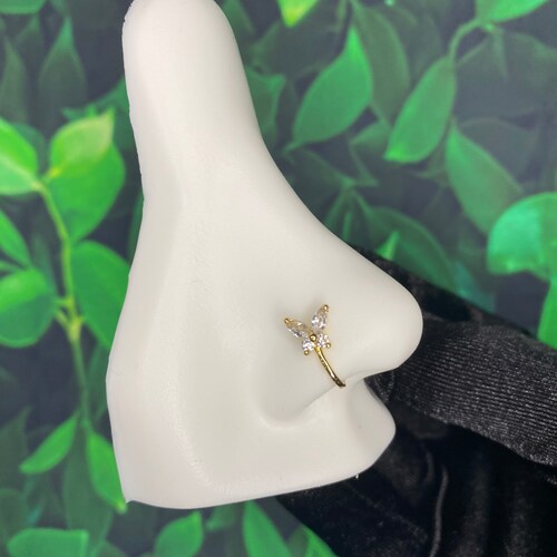 Dangle Nose Cuff no Piercing Necessary Adjustable Fake / - Etsy