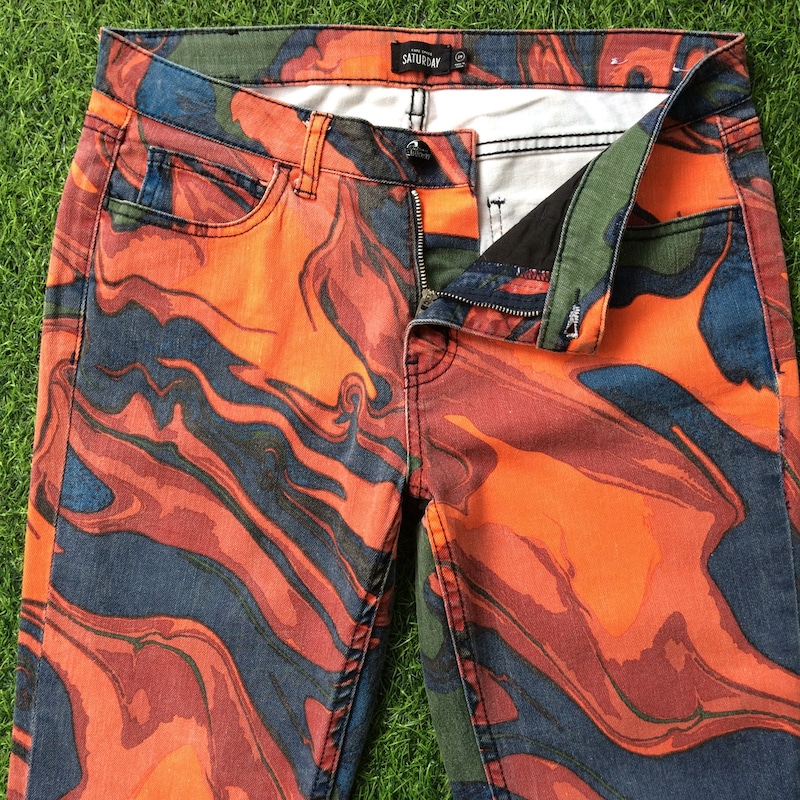 Abstract Jeans - Etsy