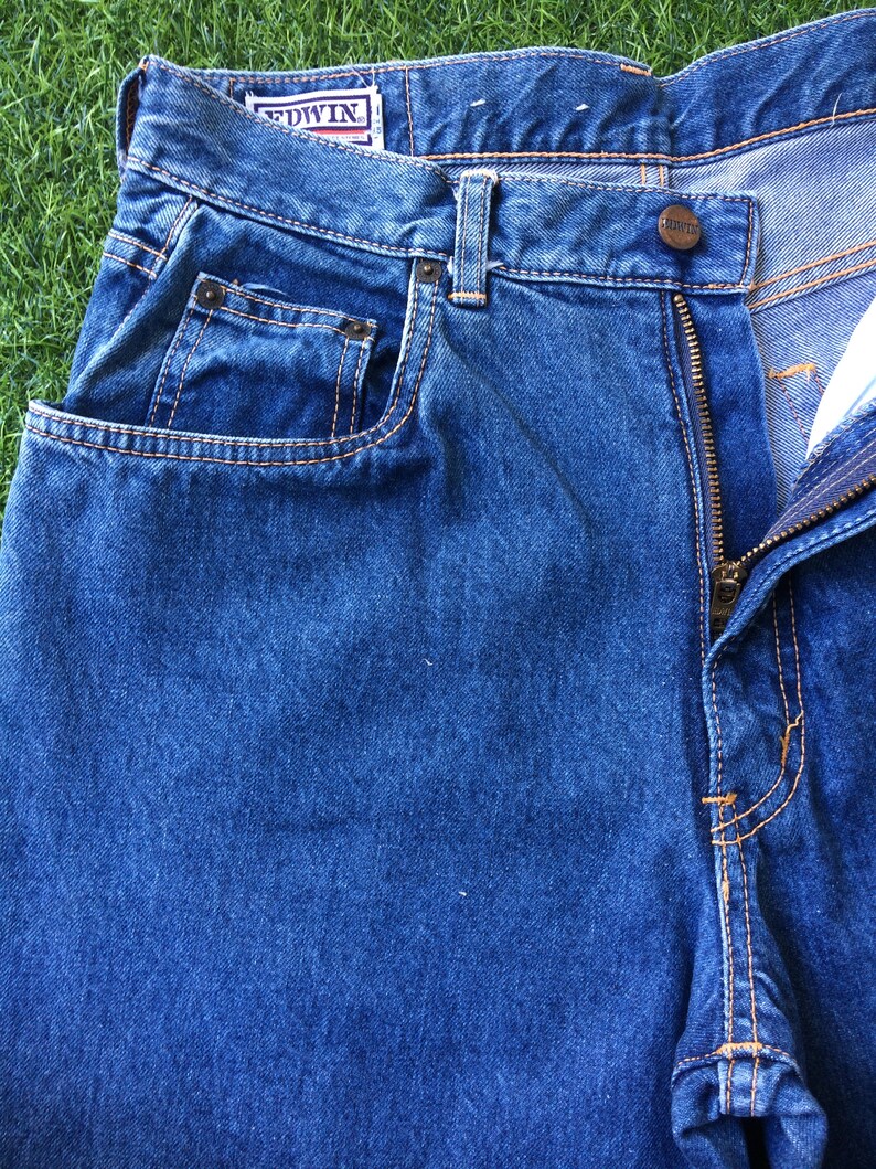 Vintage Edwin Mom Jeans, W29 L31, High Waist Tapered Denim - Etsy