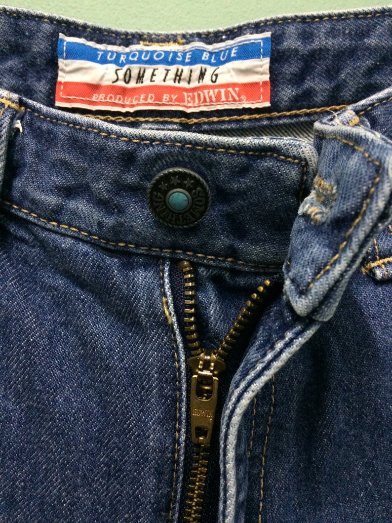 Vintage Edwin Western Jeans, Distressed Petite Denim (W25 L28) - Etsy