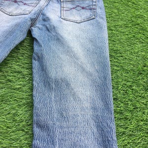 Size 24 Distressed Mudd Low Waist Flared Wide Leg Stretch Denim Jeans ...