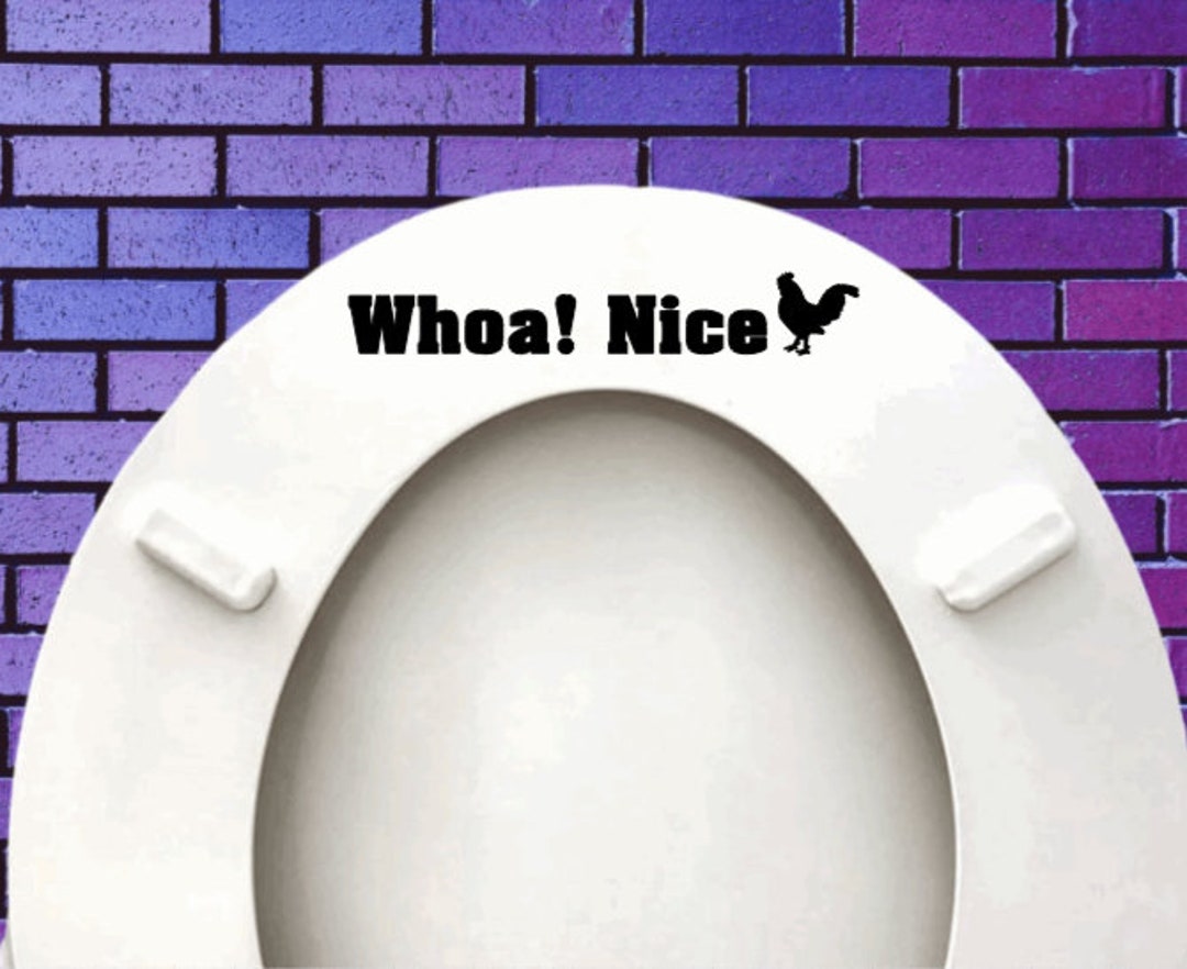 Whoa! Nice *rooster* Vinyl Decal FREE SHIPPING - Etsy