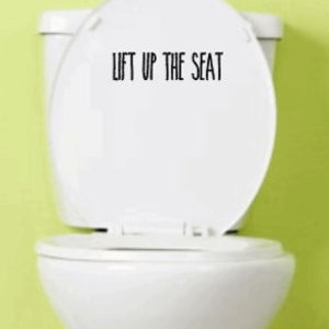 Lift the Toilet Seat Sign - Etsy