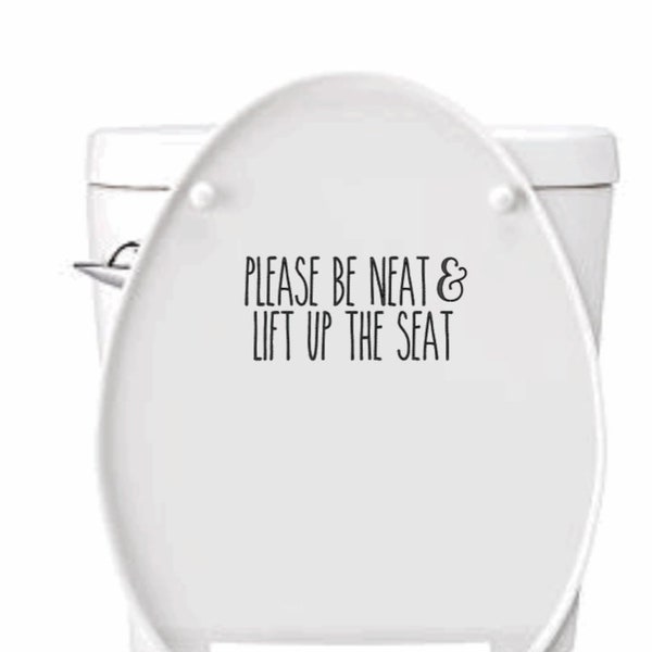 Bathroom Toilet Stickers - Etsy