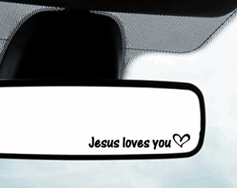 Jesus Car Rear View Mirror - Etsy