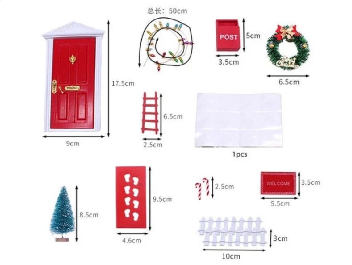 Christmas Elf Door, Magic Elf Door, Elf Accessories, Elf Doll, Elf ...