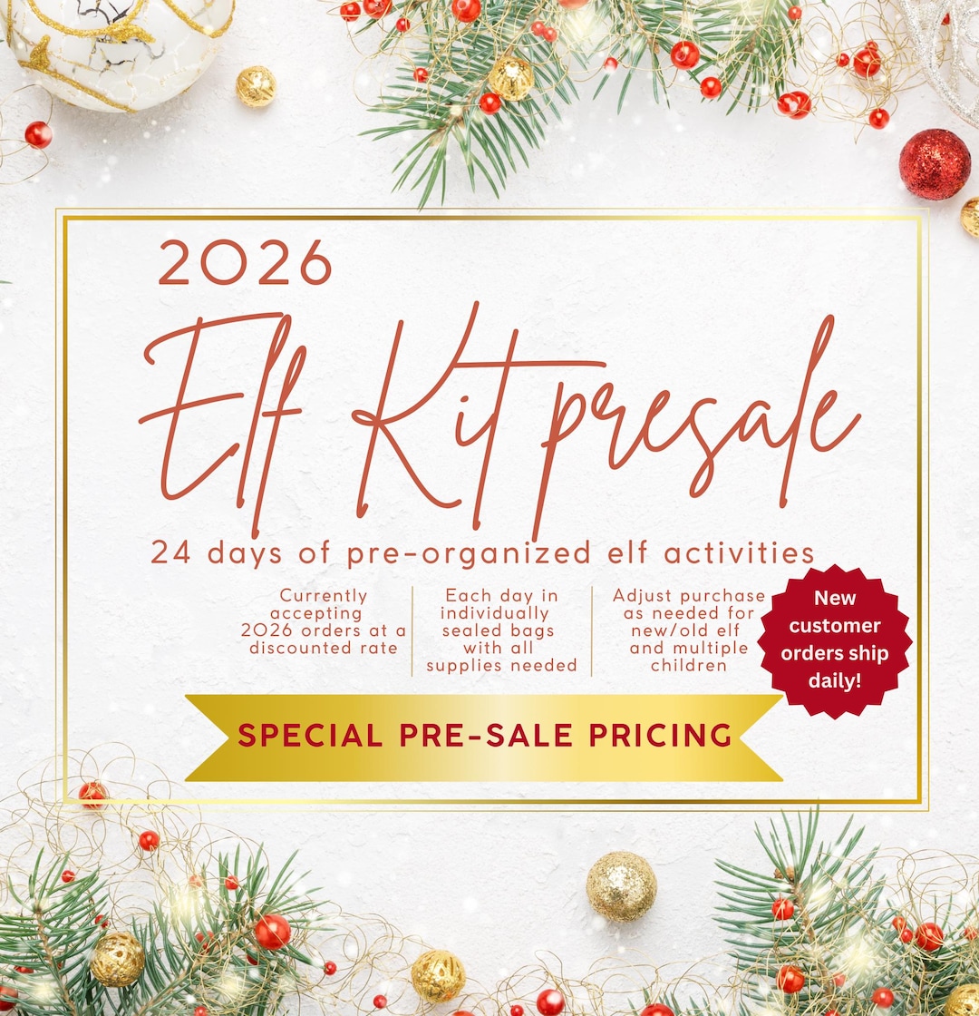 Presale 24 Day Elf Kit 2026, Christmas Elf Activities Kit, Elf Props ...
